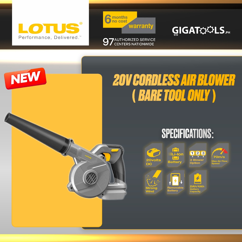 Lotus CXBL20VLI Cordless Air Blower 20V Max ( Bare Tool Only ) | Shopee ...
