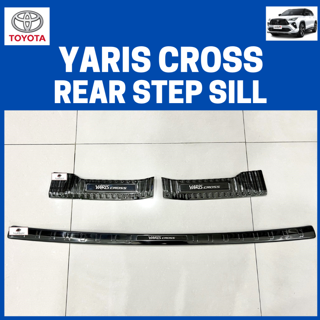 TOYOTA YARIS CROSS 2023-2025 REAR DOOR STEP SILL Yaris Accessories ...