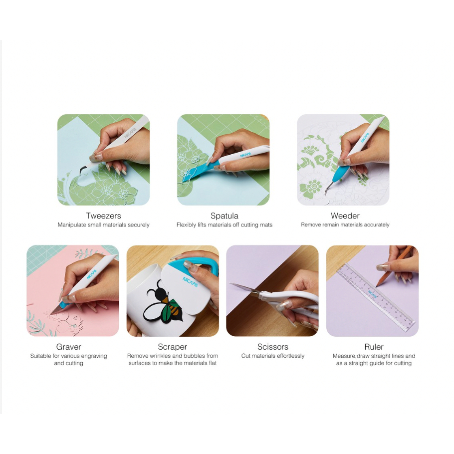 Tweezer , Scissor, Spatula, Weeder, Scraper, Ruler, Graver | Shopee ...