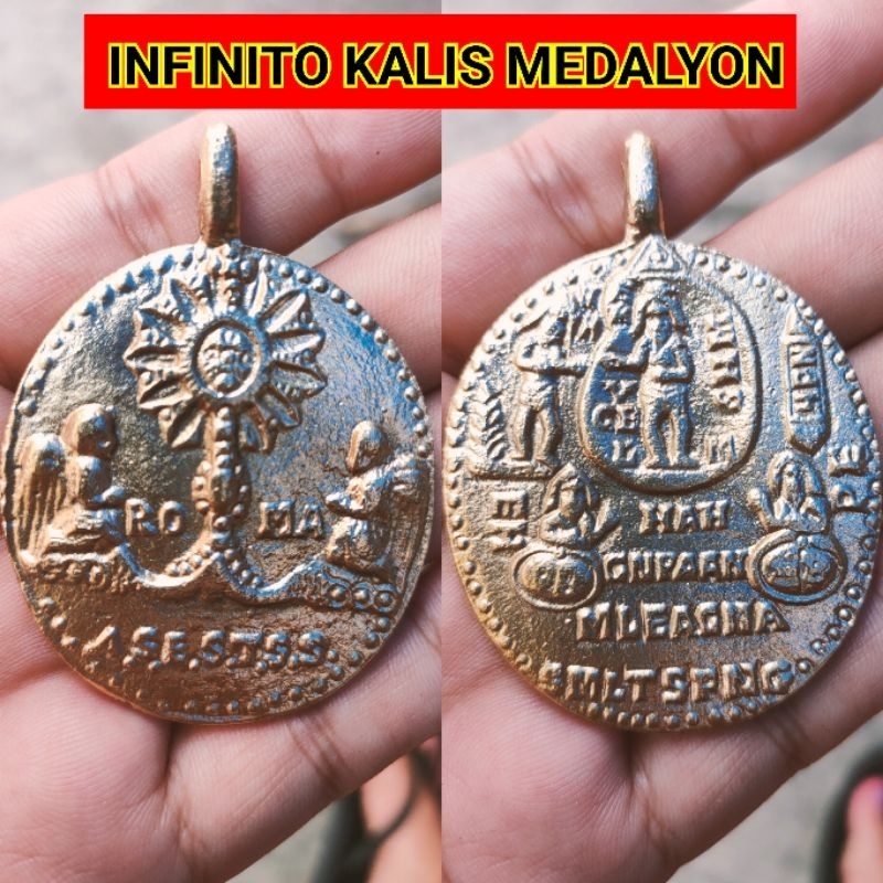 Infinito Kalis Medallion Medium with Oracion | Shopee Philippines