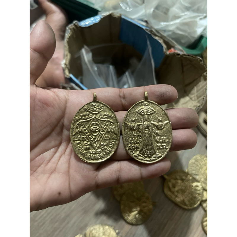 Alpha Omega Medalya Oval with Oracion | Shopee Philippines