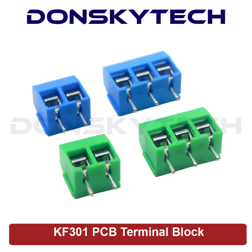 KF301 Screw 5.0mm Terminal Block 2Pin 3Pin PCB Terminal Block Connector ...