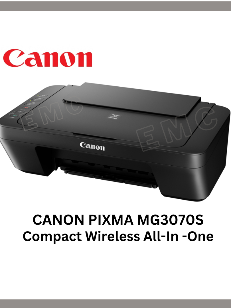 Canon Pixma Inkjet Printer, MG3070s, Wireless, Black | Shopee Philippines