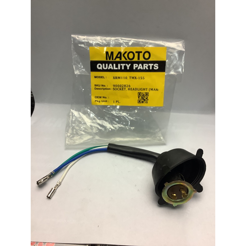 TMX/XRM HEAD LIGHT SOCKET ORIGINAL MAKOTO | Shopee Philippines