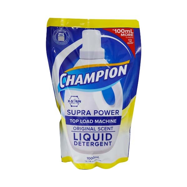 Champion Liquid Detergent Laundry Soap 1L | Shopee Philippines