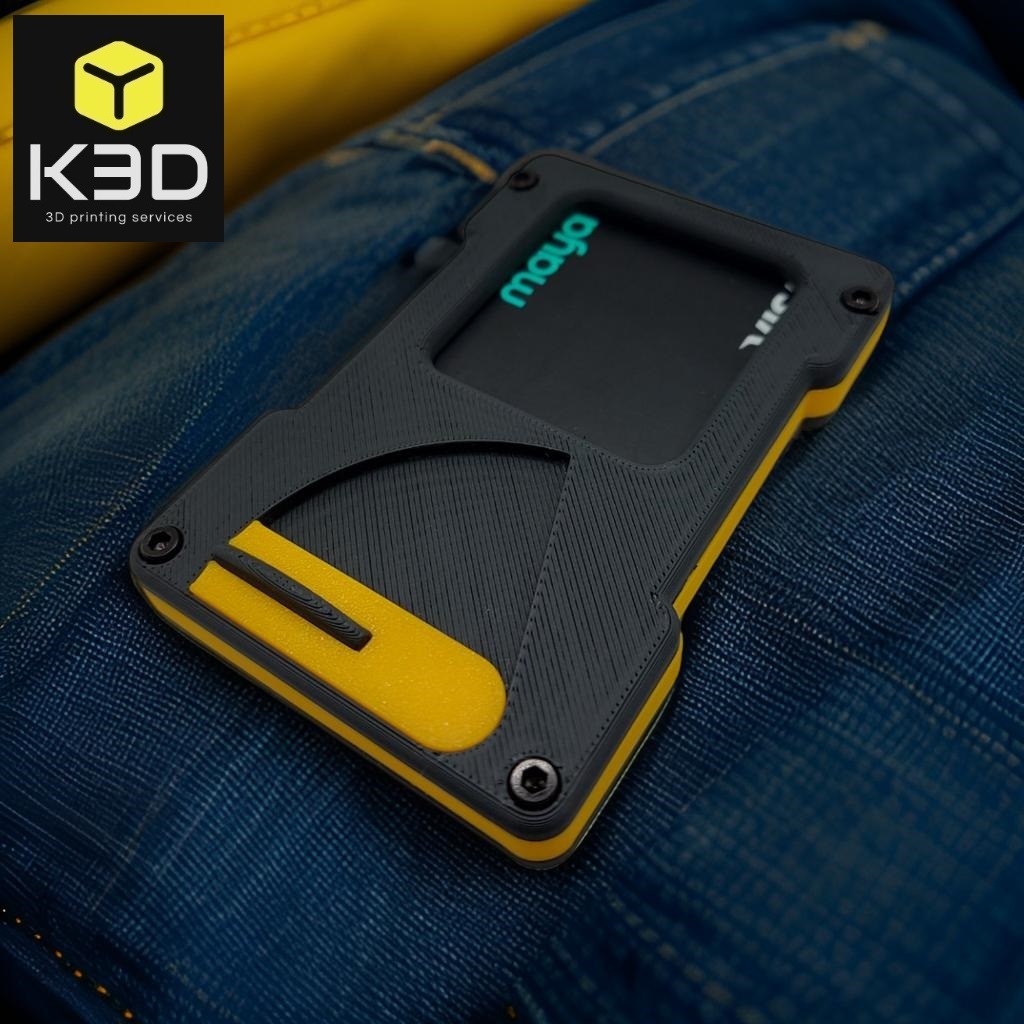 Pop Up Wallet Up to 6 ID Credit Debit ATM Cards and Hold Cash Bills ...