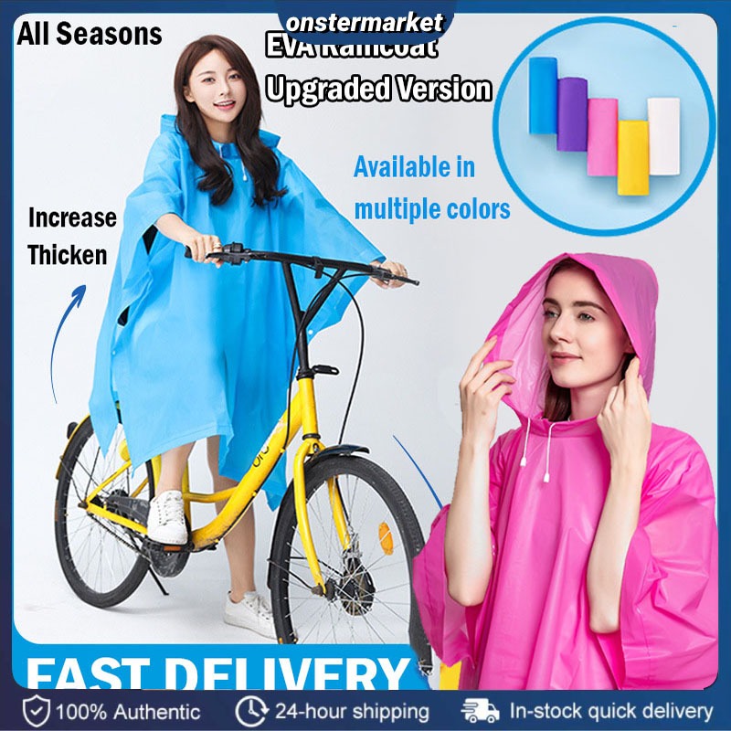EVA Lightweight Unisex Raincoat For Adult Thick Quality Emergency ...