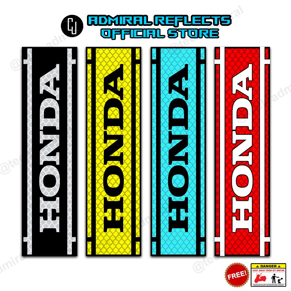 Alloy Top Box Sticker Waterproof Honda (REFLECTORIZED) | Shopee Philippines