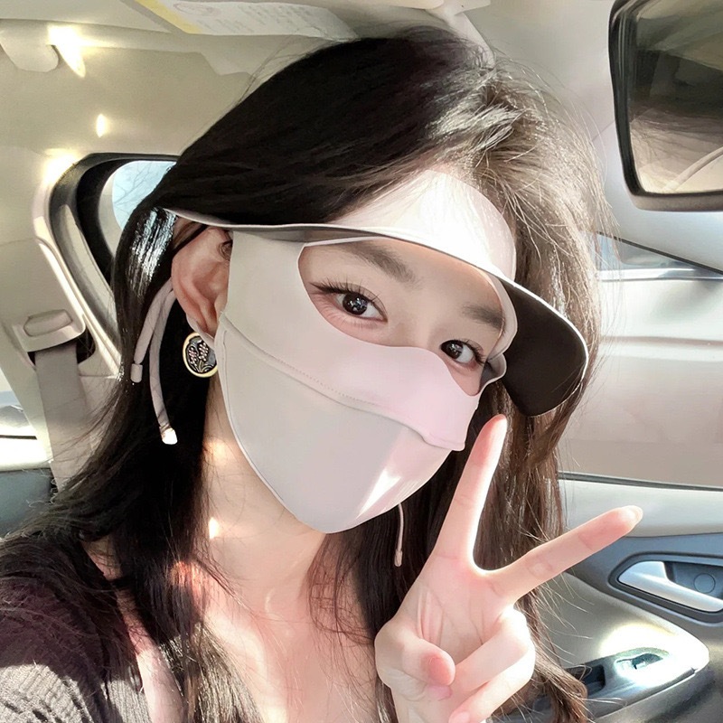 New High Quality Breathable mask with brim ice sun protection sunshade ...