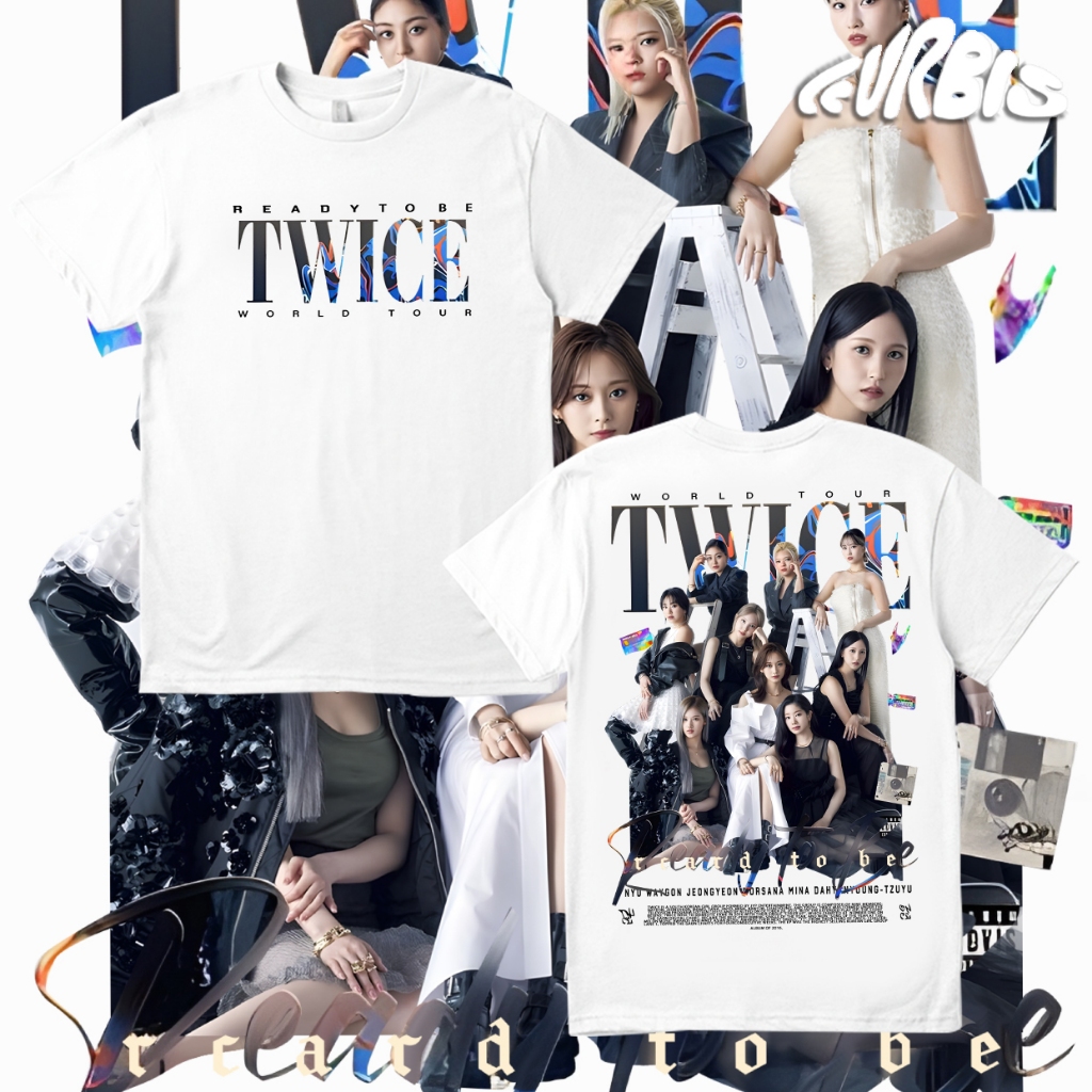 Korean TWICE shirt world tour graphic T-shirt for both men and women ...