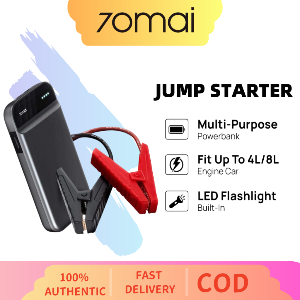 70mai Jump Starter Max 18000mAh Powerbank for Car Emergency Startup ...