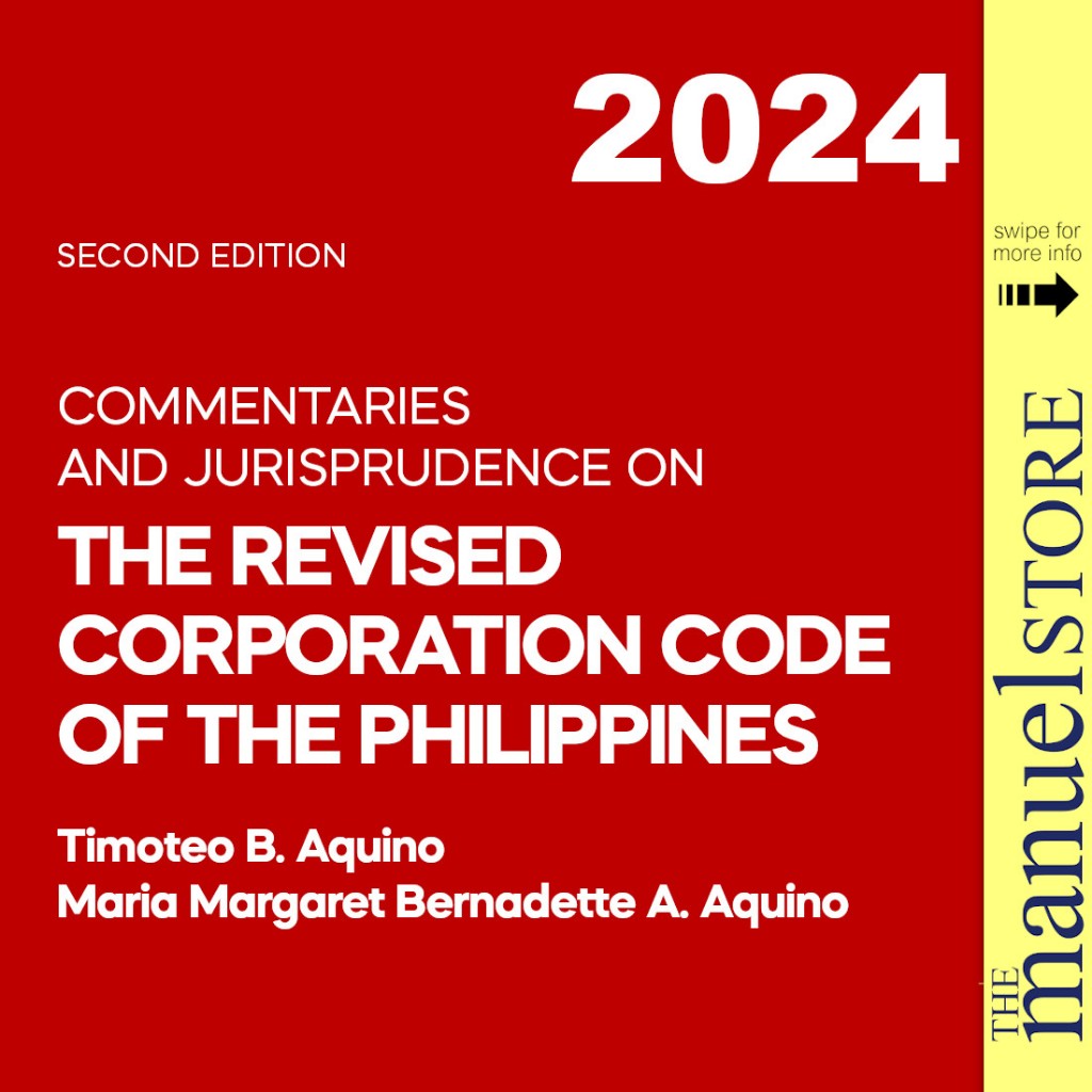 Aquino (2024) Revised Corporation Code Commentaries and Jurisprudence ...