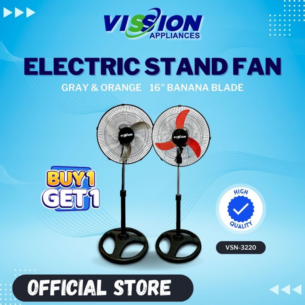 Buy1 Take 1 Vission Electric Stand Fan "16 Banana Blade | High ...