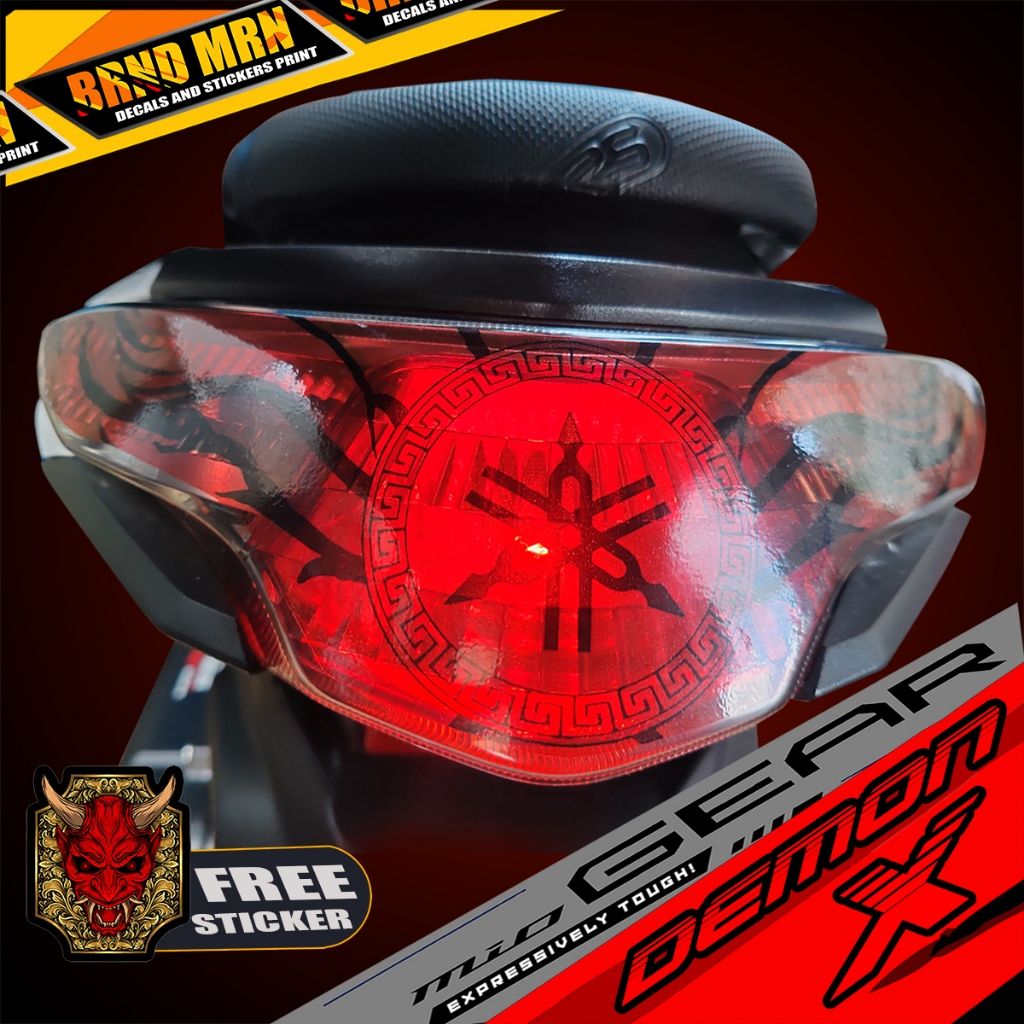 YAMAHA MIO GEAR S TAIL LIGHT DECAL STICKER TINT PROTECTOR XSERIES ...