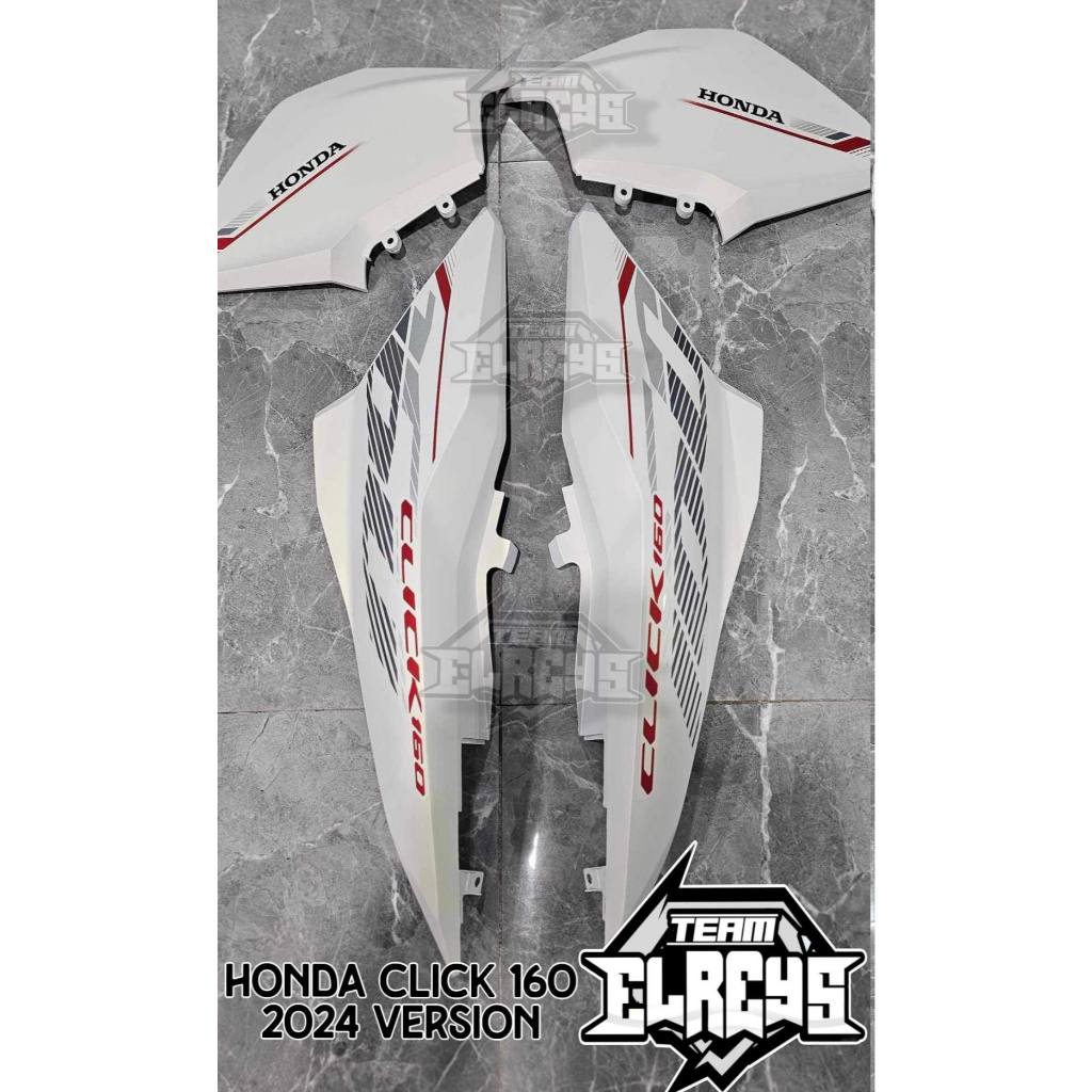 STOCK HONDA BODY & SIDE RONT COVER FOR CLICK 160 2024 (MATTE WHITE ...