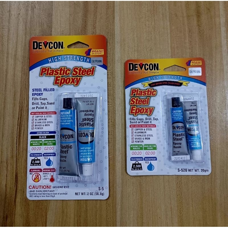 Devcon Plastic Steel Epoxy Big(56.8g) small(20gm) | Shopee Philippines