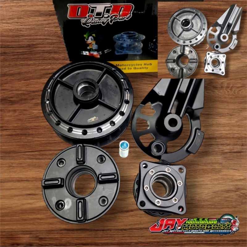 ☑️DTD HUB SET WAVE 125/RAIDER 150 4 PCS SET (BLACK&SILVER) | Shopee Philippines