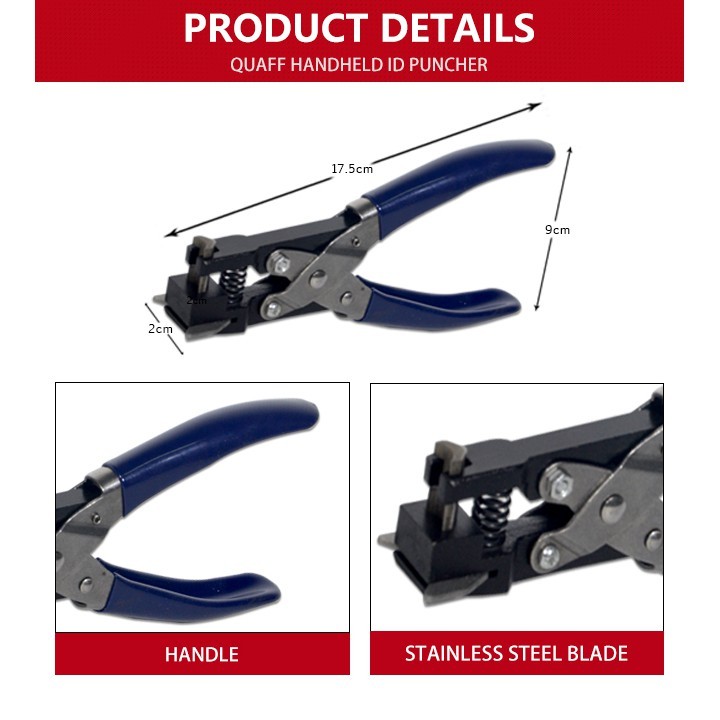 Metal Body Single Puncher For Id Making Bag Tags Oblong Corner Circle ...