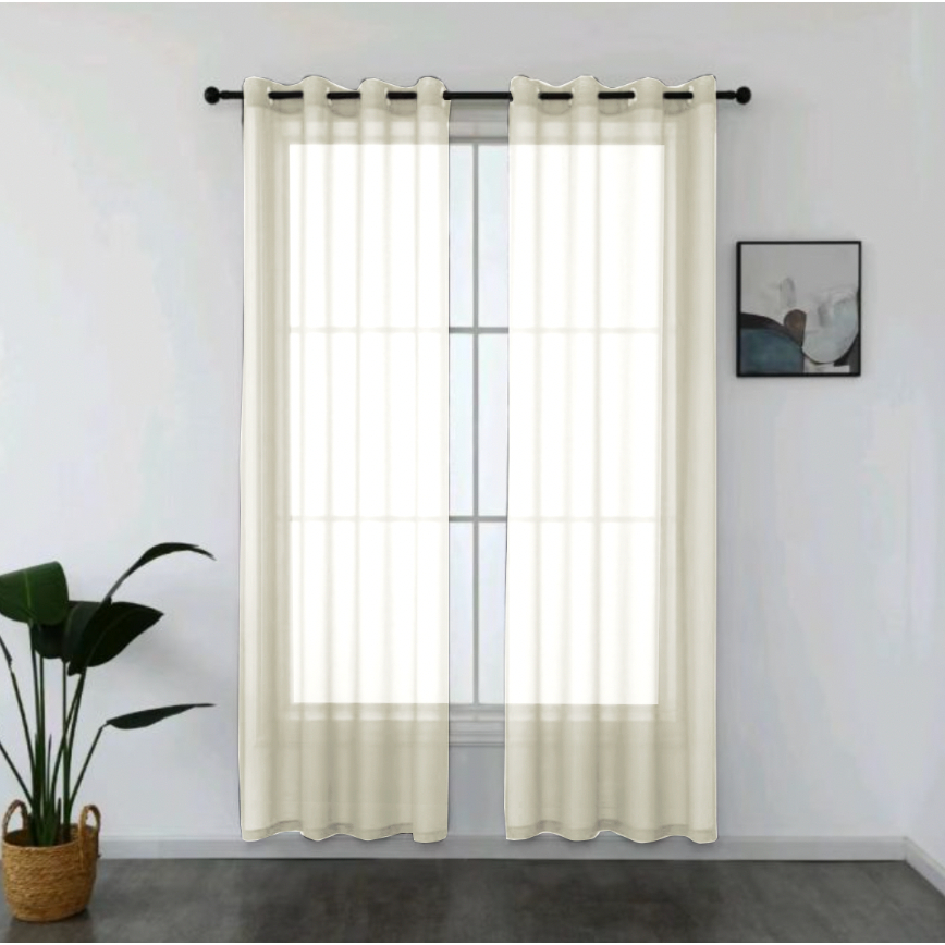 Bestseller Geena 3FT 4FT 5FT Plain Ring Curtain Window Home Non ...