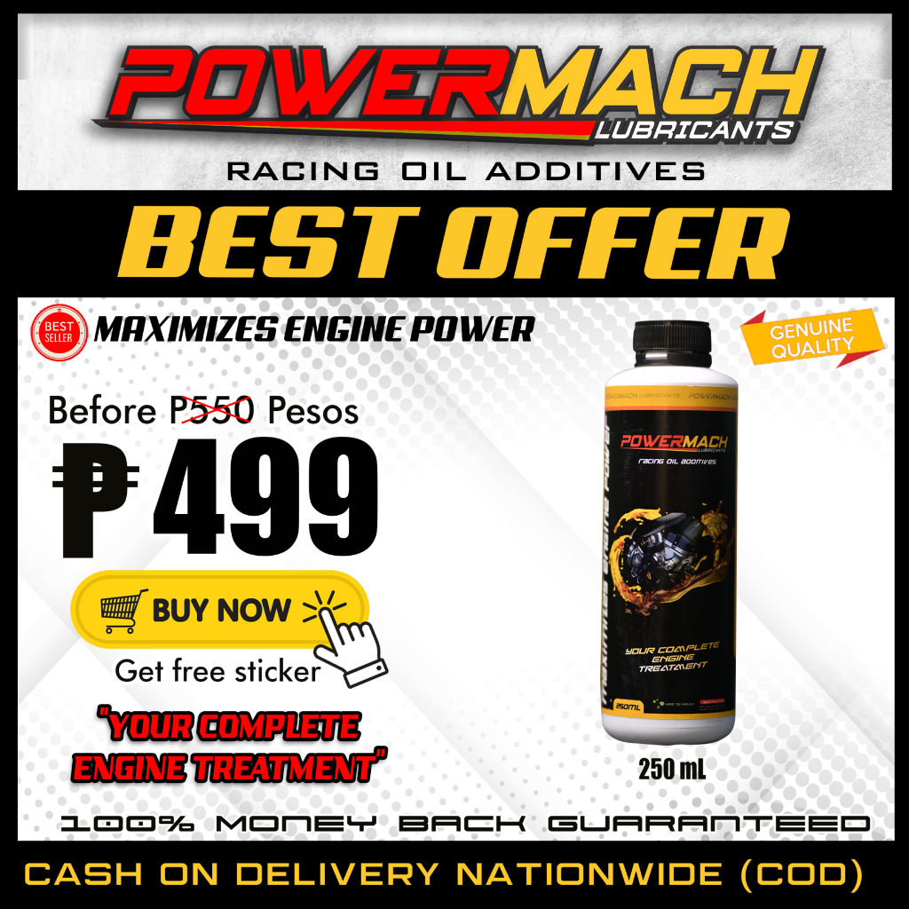 PowerMach Lubricants Oil Additives (250mL) | Shopee Philippines