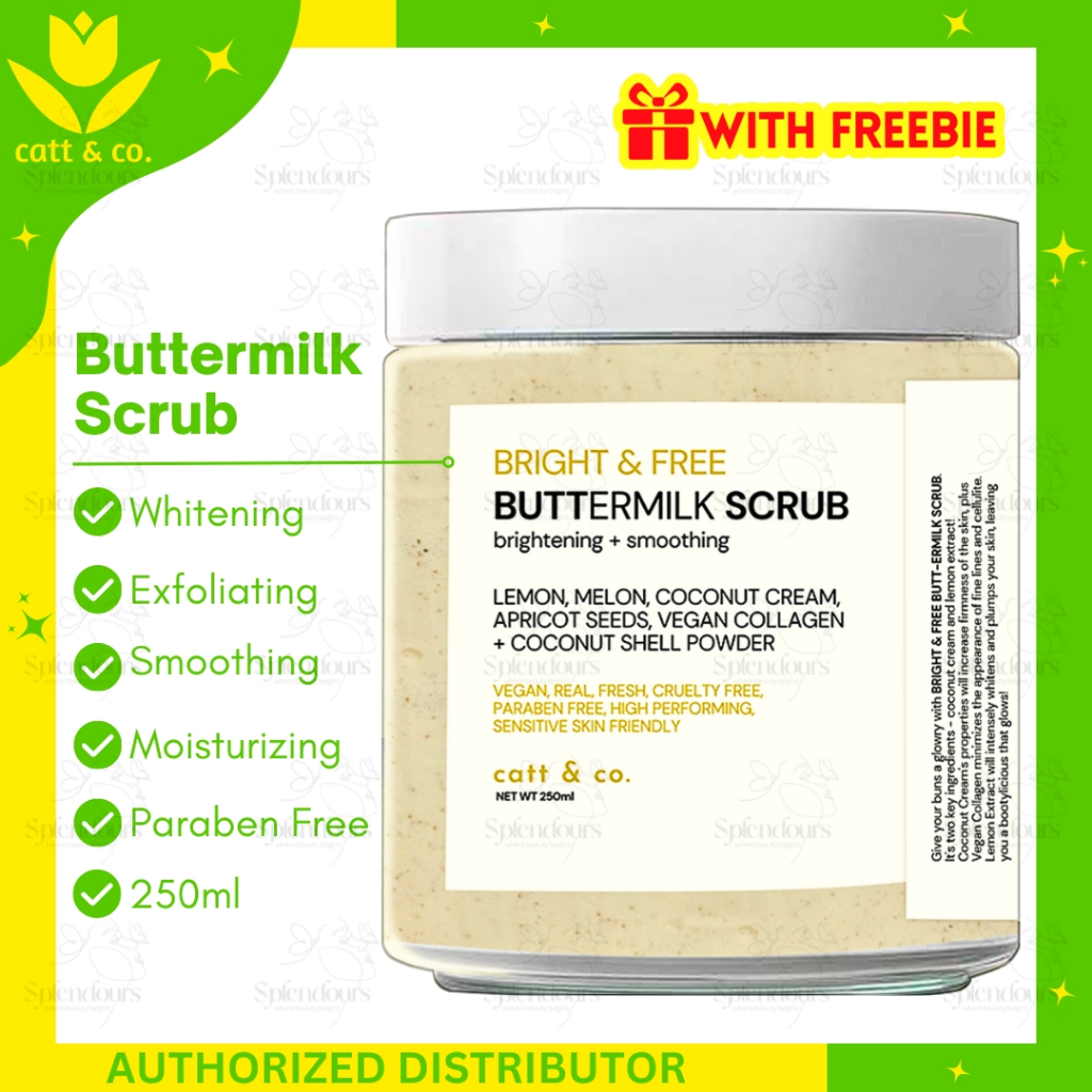 Catt & Co - Buttermilk Scrub for Butt, Face & Body ( Skin Whitening ...