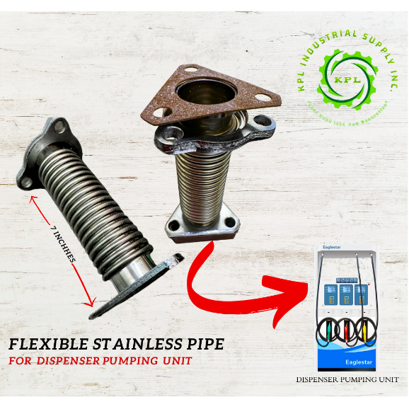 Flexible Stainless Pipe for Dispenser Pump triangle flange gasket ...