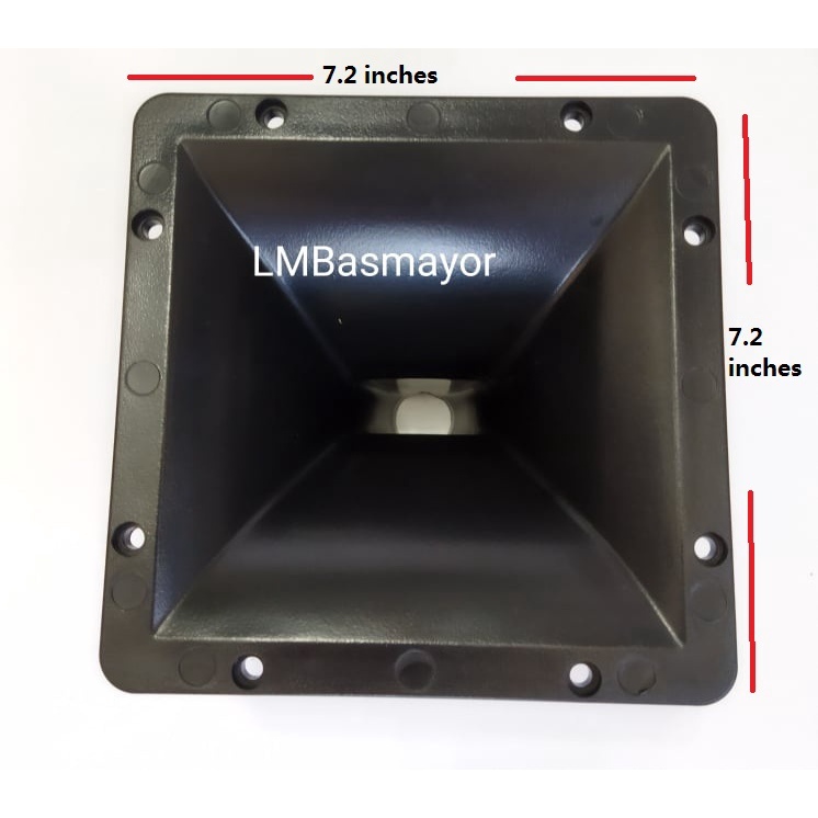 7 1/4" x 7 1/4" Thick Horn Tweeter Bolt on Type for Professional Audio ...