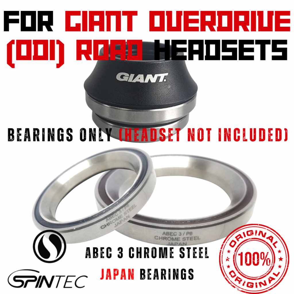 GIANT OVERDRIVE (OD1) ROAD Headset Chrome Steel JAPAN Bearings from ...