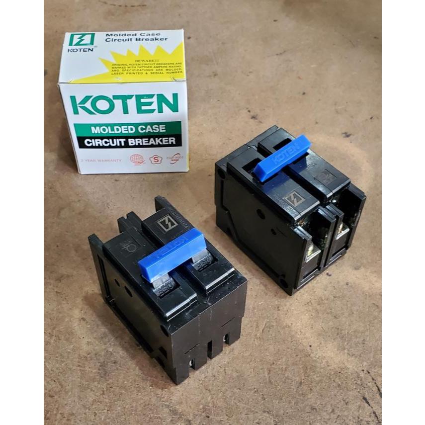 KOTEN CIRCUIT BREAKER PLUG IN - 2P ( 2 PHASE ) - 40 / 50 / 60 AMPERES | Shopee Philippines