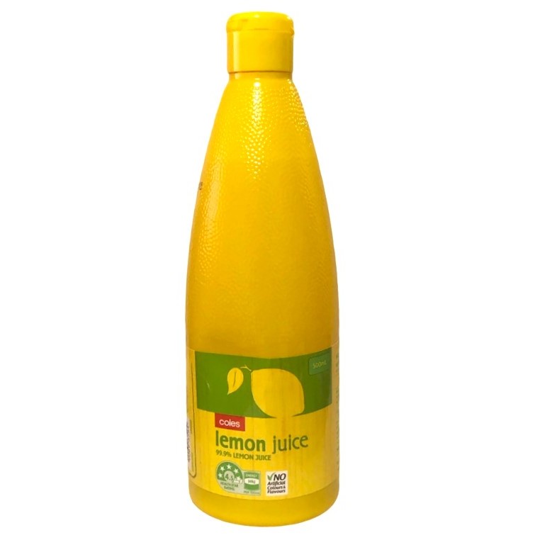 Coles Lemon Juice - 99.9% Pure - From Australia (500ml) | Shopee ...