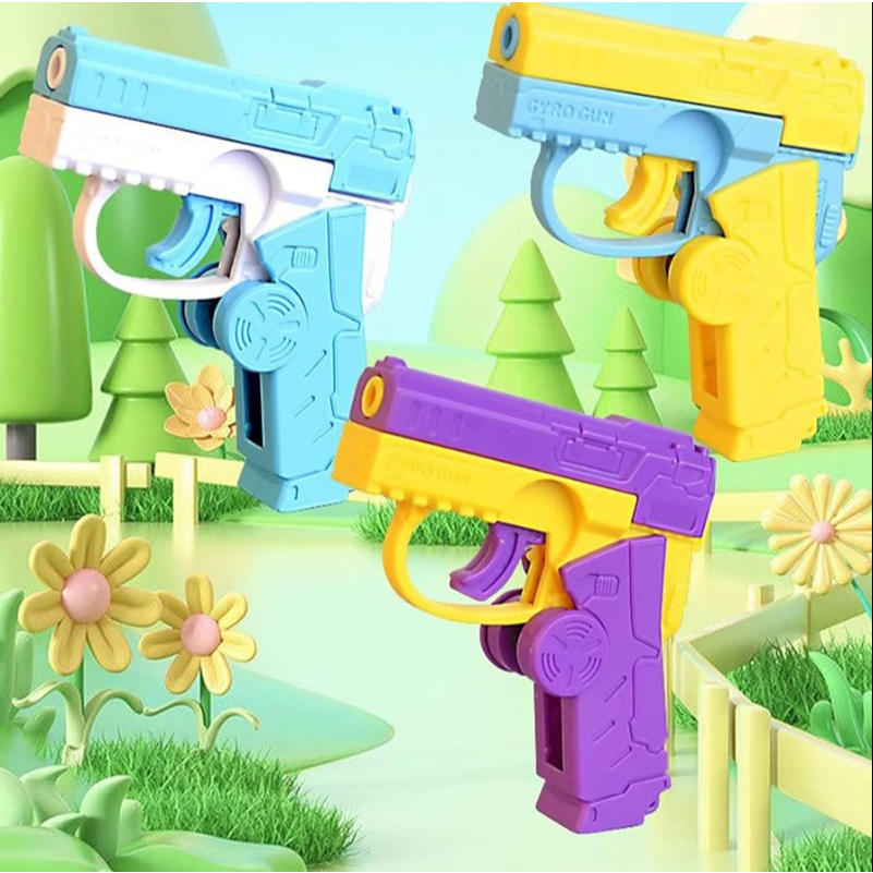 Fidget spinner spiral gun two-in-one linkage reloading mini folding ...