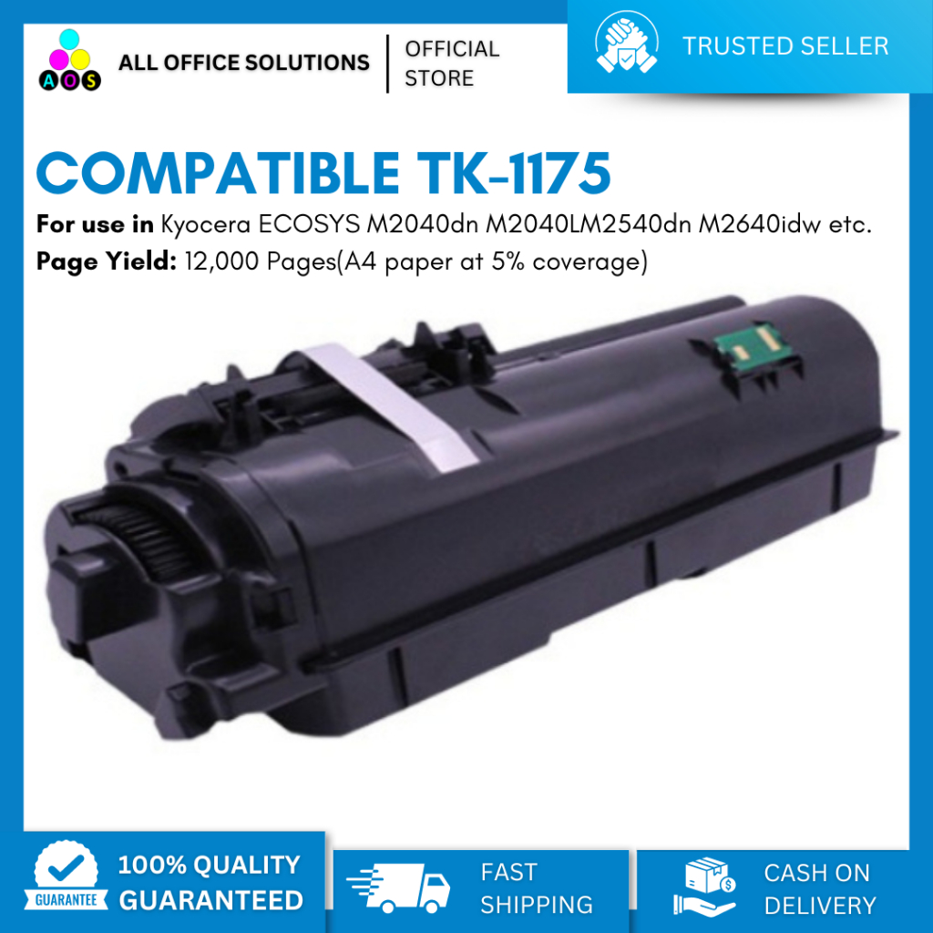 AOS Kyocera Toner Cartridge TK1175 for Kyocera Ecosys M2040dn/M2540dn ...
