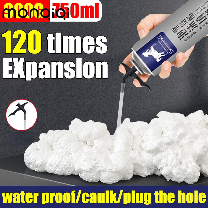 900g polyurethane foam Expanding Foam Spray 120 times high foaming volume sealant foam MO ...