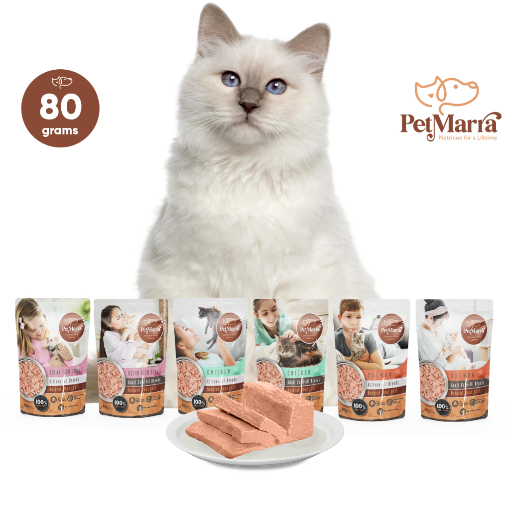 PetMarra Natural Meat Loaf Kitten Cat Wet Food Pouch OceanFish Tuna ...