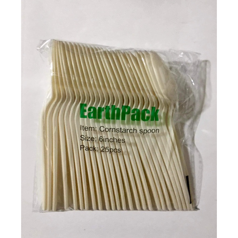 Biodegradable Cornstarch Spoon and Fork | Shopee Philippines