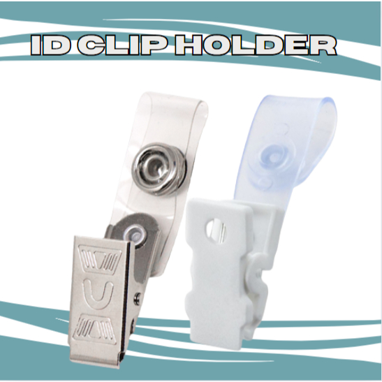 (100pcs) ID Clip Holder Plastic & Metal Clip ID Accessory for ID Case ...