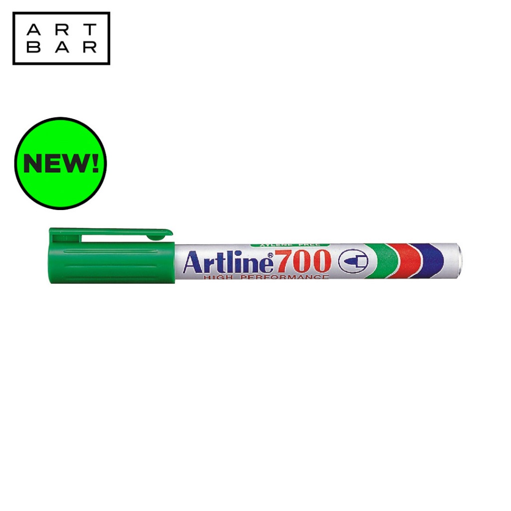Artline Permanent Marker Ek700 Xf 0.7mm, Green - Art Bar | Shopee ...