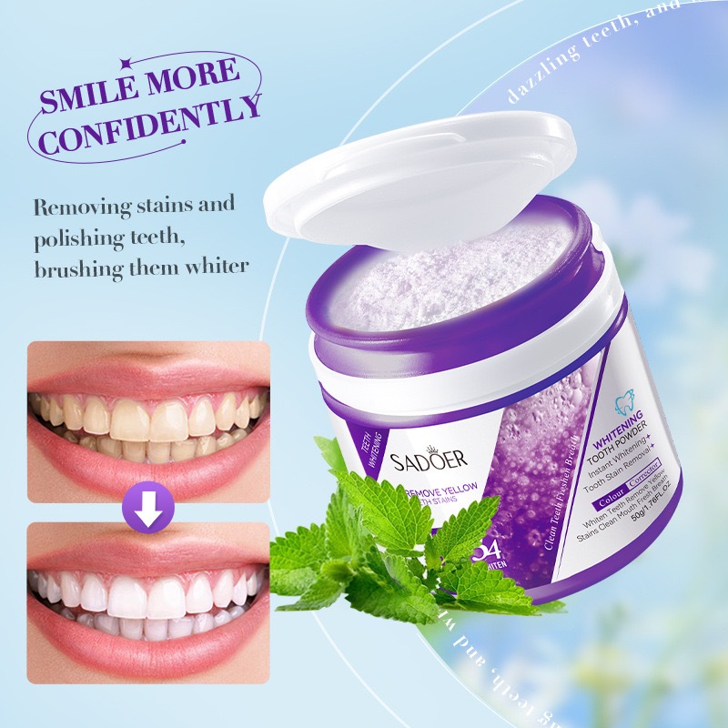 ROREC VEZE BAKING SODA TOOTH POWDER TEETH WHITENING TEETH CLEANING 50G ...