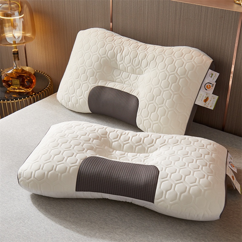 Latex Massage Comforted Neck Bed Pillows Shopee Philippines