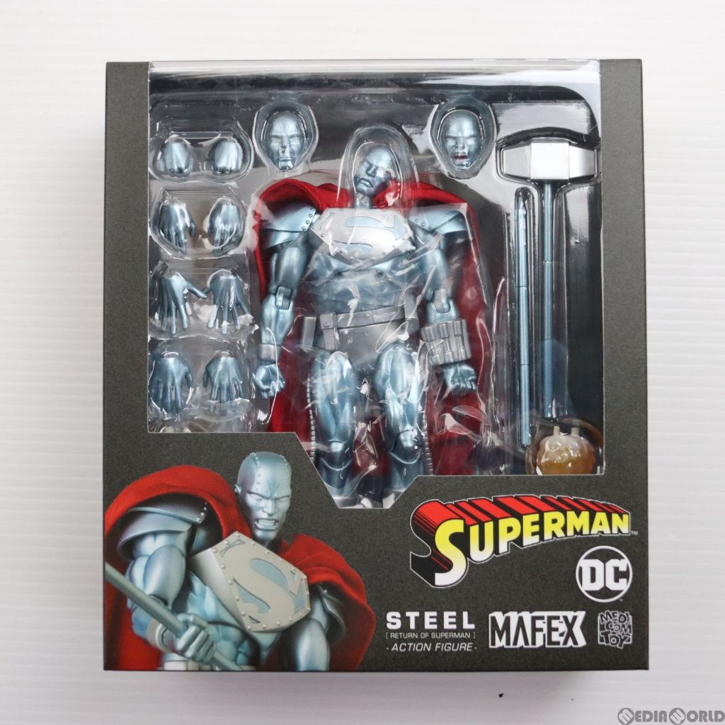 MEDICOM TOY MAFEX No.181 STEEL (RETURN OF SUPERMAN) action figure japan ...