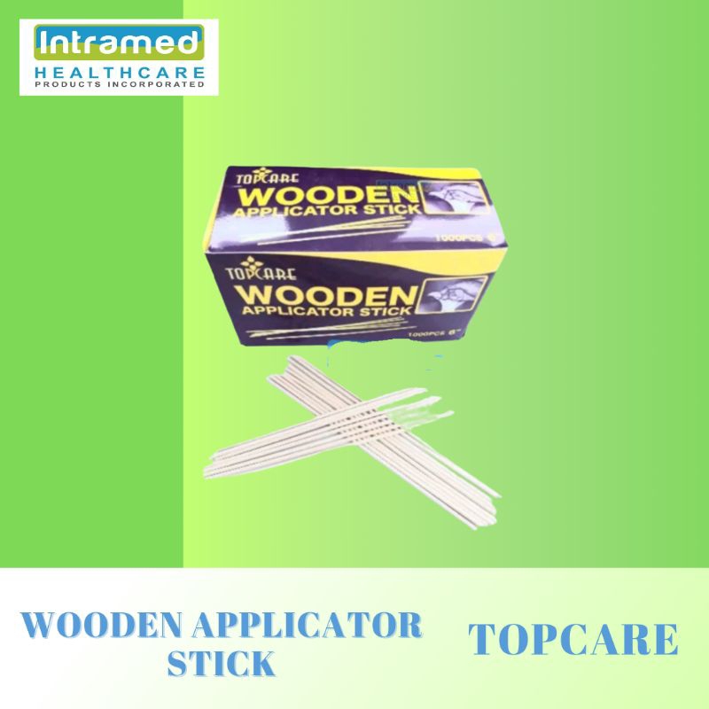 Wooden Applicator Stick Topcare 6" Non- sterile | Shopee Philippines