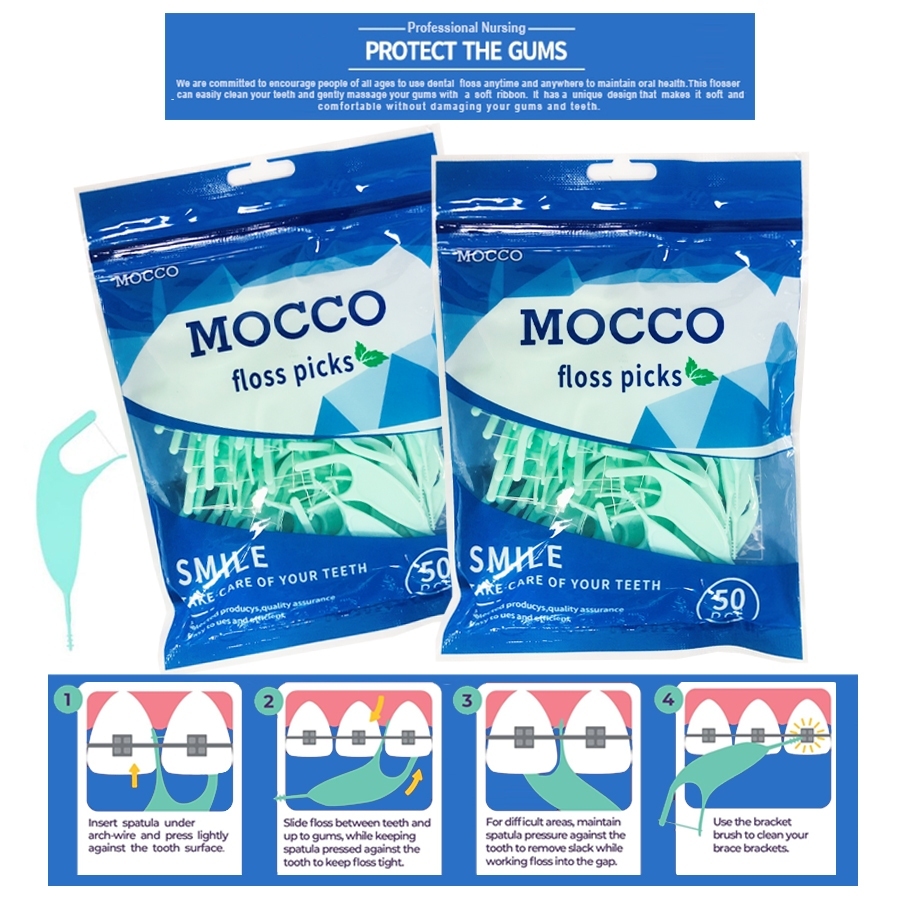 Orthodontics disposable dental floss for teeth with braces thin flosses ...