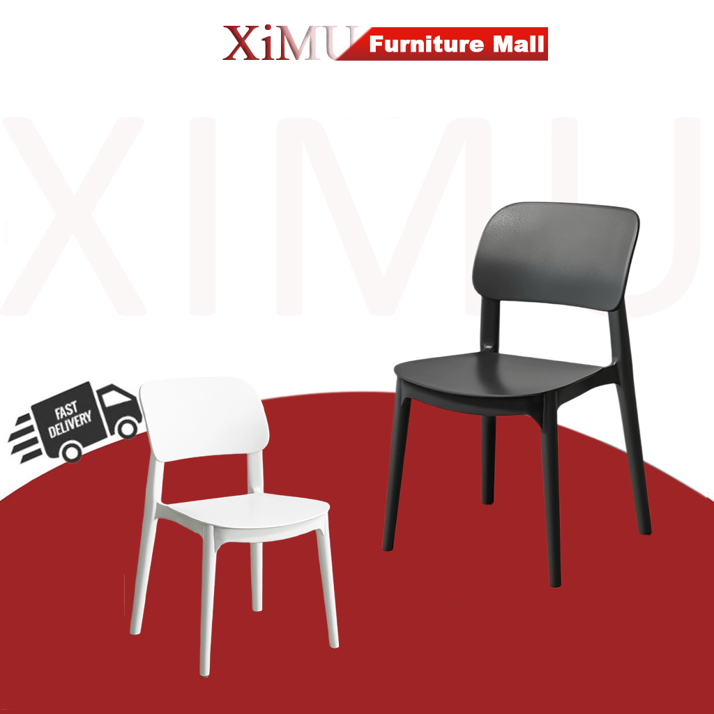 Nordic Plastic Chair, Candy Color Home Chair, Dining Chair, Coffee ...