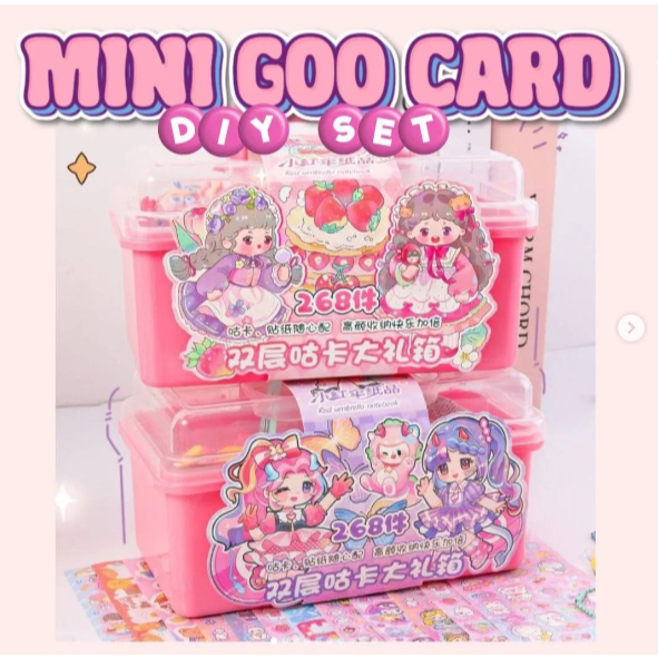 Mini Goo Card DIY Set Craft Kits Keychain Hairclip Maker for Kids ...