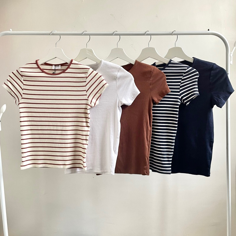 CN On Basic Ribbed Shirt (Authentic Over/runs) | Full Length Top for ...