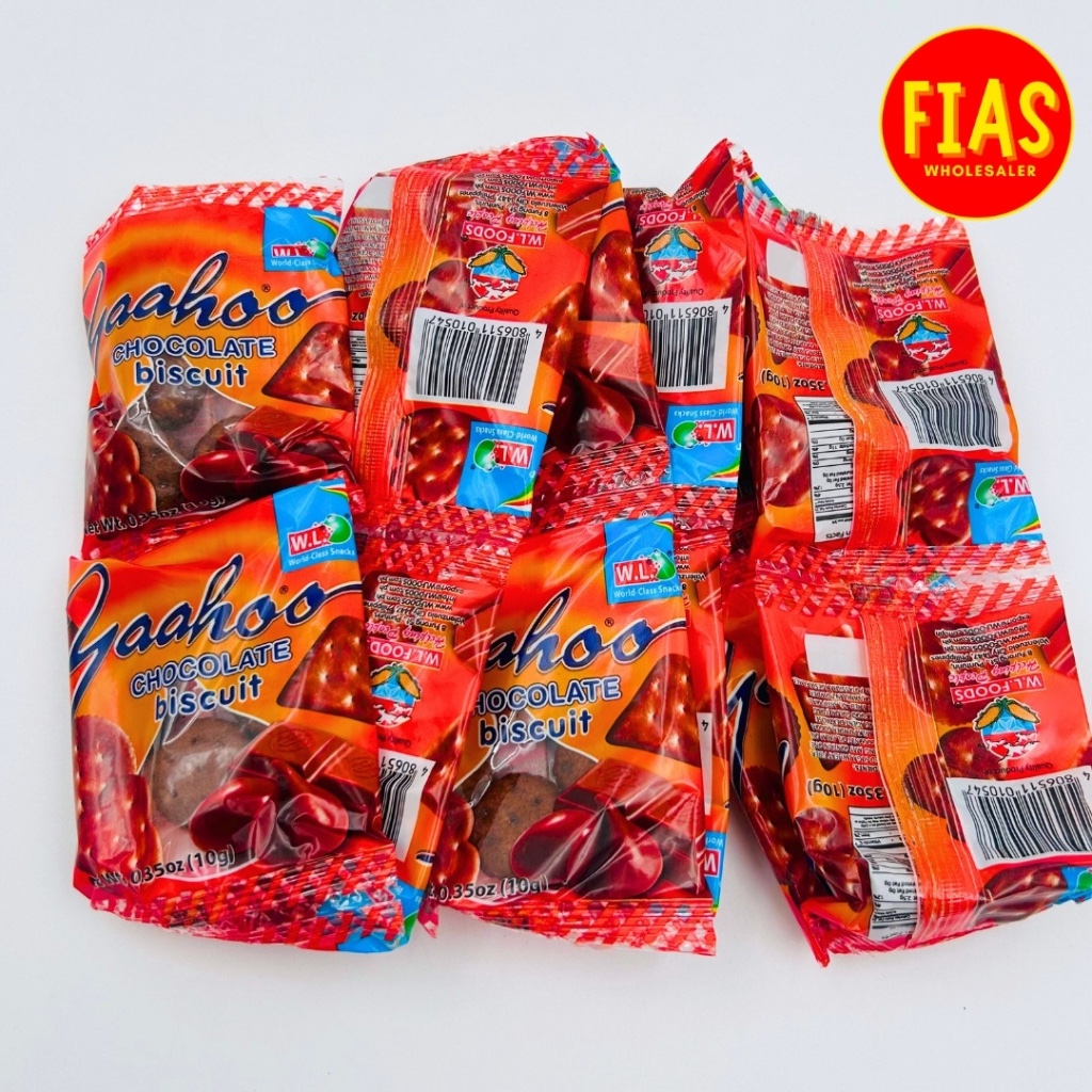 12 pcs Yaahoo Chocolate Biscuit 10g | Shopee Philippines