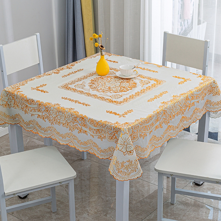 4/6 Seaters Square Tablecloth 134CM Mantel for Table Waterproof Cover ...