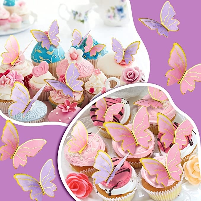 Butterfly Cake 3D Butterfly Birthday Party Decorations Wedding Cake ...