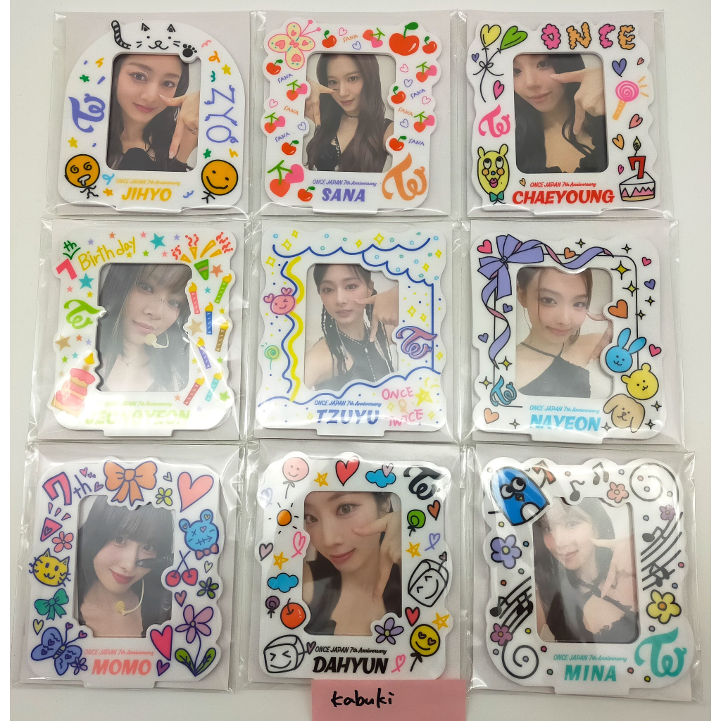 TWICE ONCE JAPAN 7th ANNIVERSARY PHOTO CARD STAND ONCE JAPAN LIMITED ...