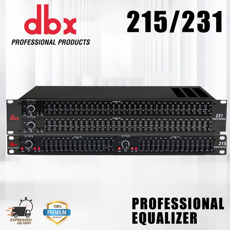 DBX EQ231/231S/215/215SUB/231SUB Dual Channel 31 Frequency Band 2 Series na may itim at puting ...